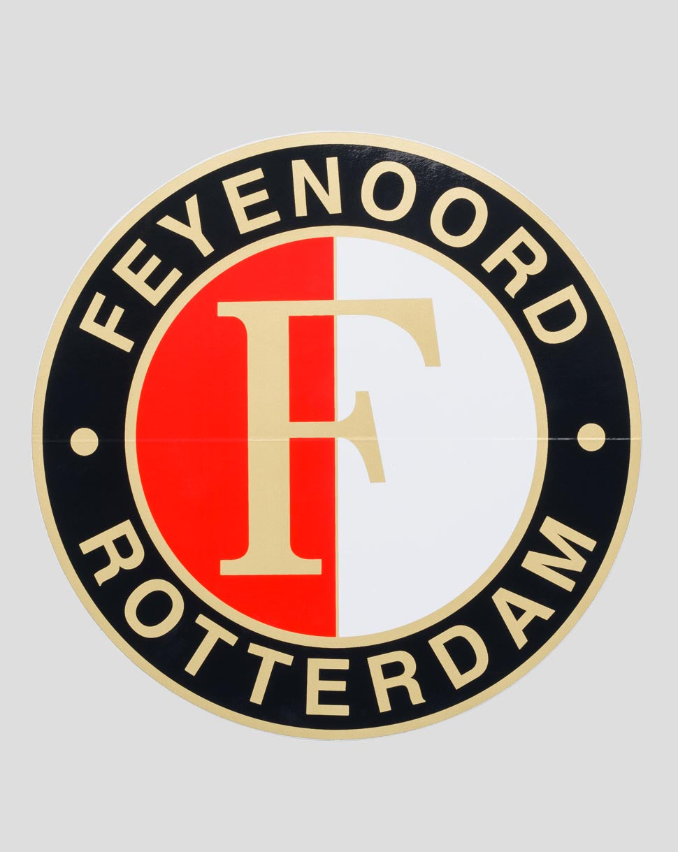 FEYENOORD STICKER GOUDEN LOGO, MIDDEL, 10CM