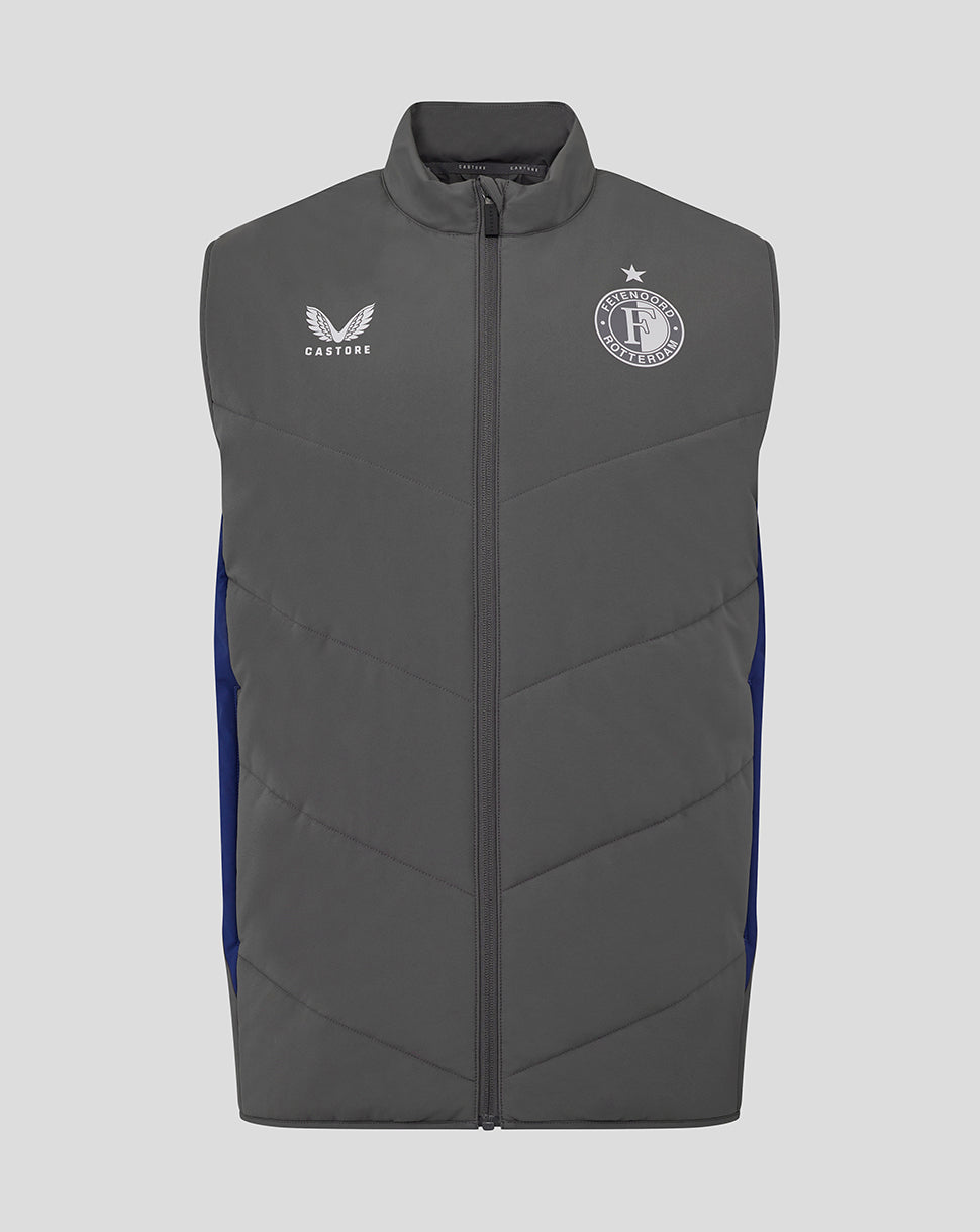FEYENOORD COACHES TRAINING GILET 2025-2026 - MANNEN - GRIJS