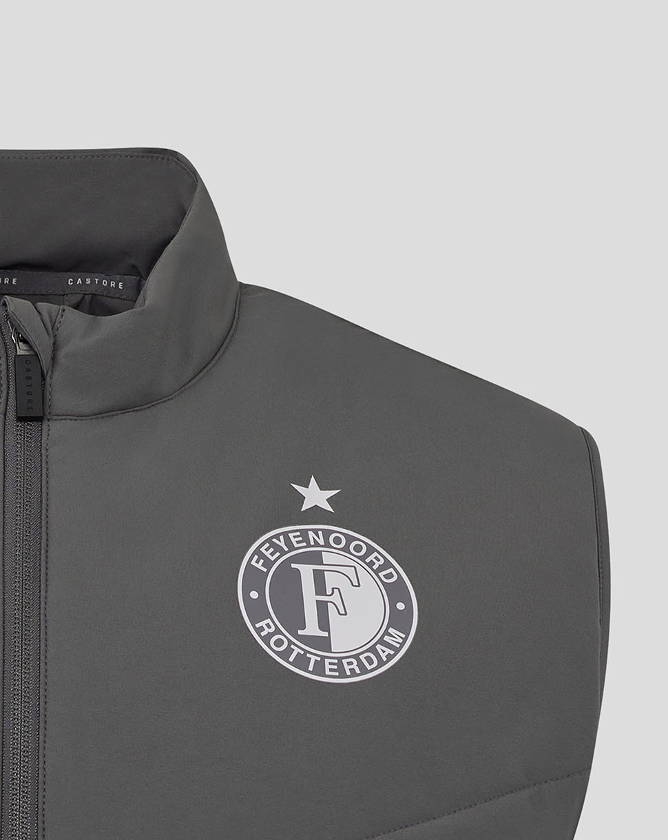 FEYENOORD COACHES TRAINING GILET 2025-2026 - MANNEN - GRIJS